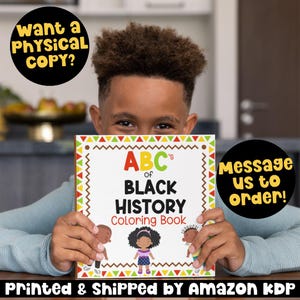 ABC Black History Coloring Page Bundle Bulletin Board Black History ...