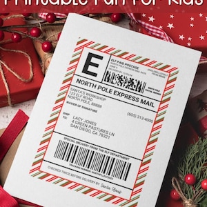 Santa Express Delivery North Pole Stamp Gift From Santa Mail for Elf ...