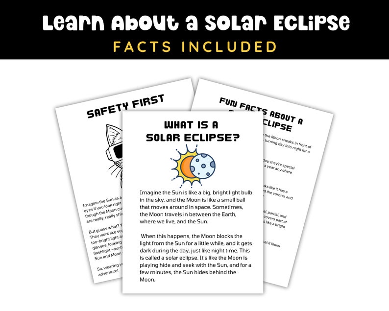 Solar Eclipse Science Printable Space Coloring Page Solar System ...