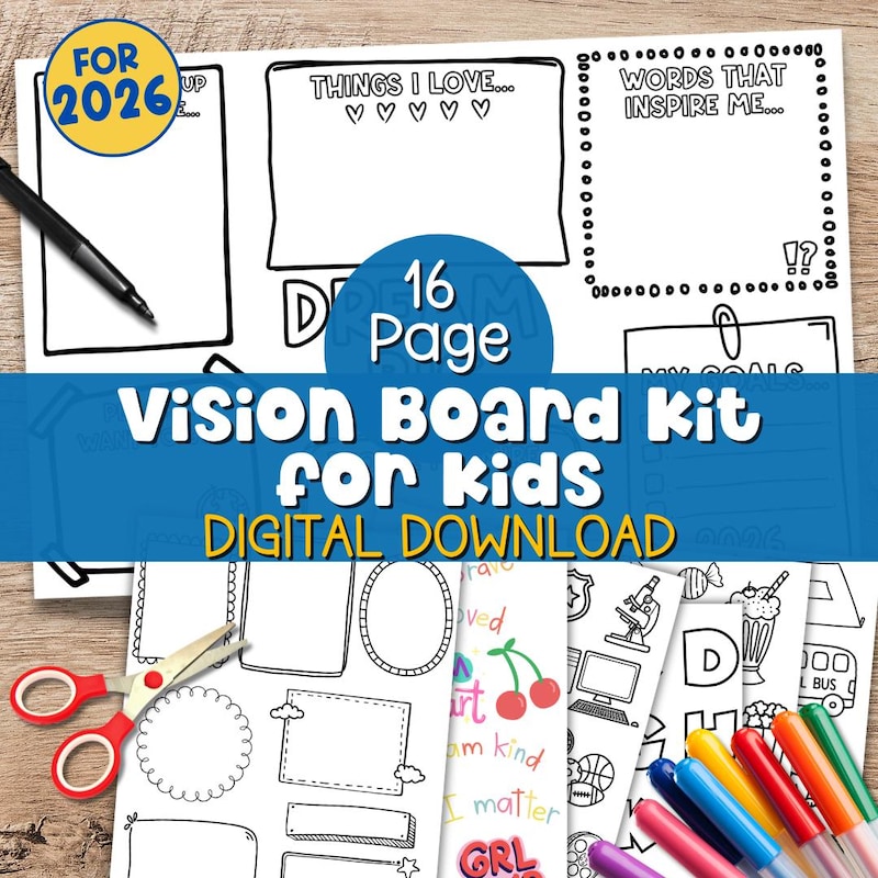 Big Kids Vision Board - Etsy