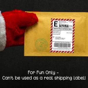 Santa Express Delivery North Pole Stamp Gift From Santa Mail for Elf ...