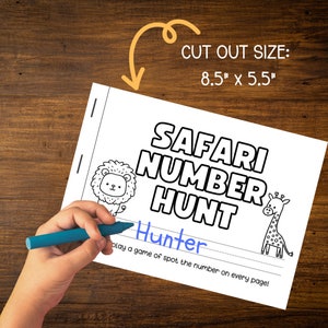 Animal Number Counting Preschool Worksheet Math Activity Number Tracing ...