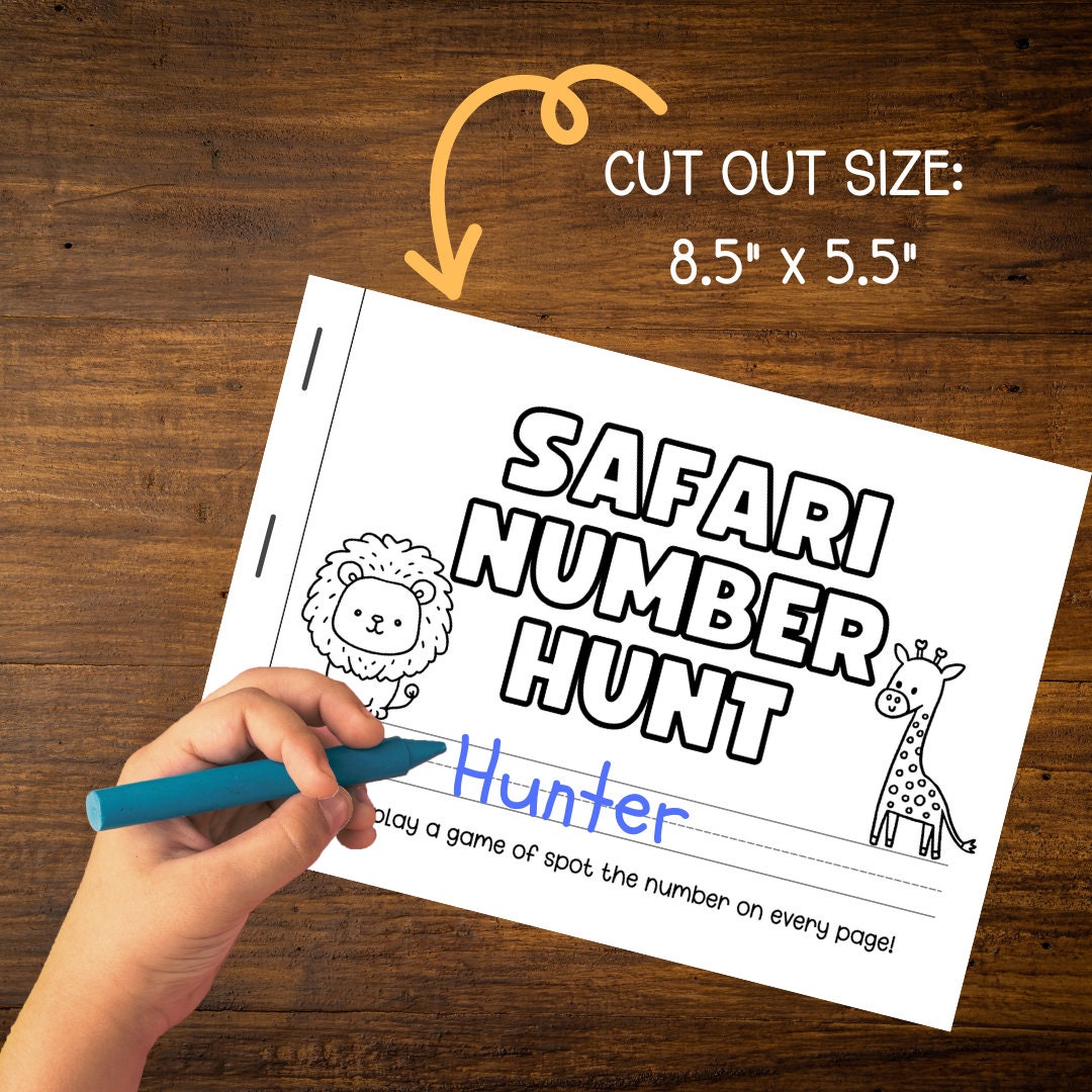 Animal Number Counting Preschool Worksheet Math Activity Number Tracing ...