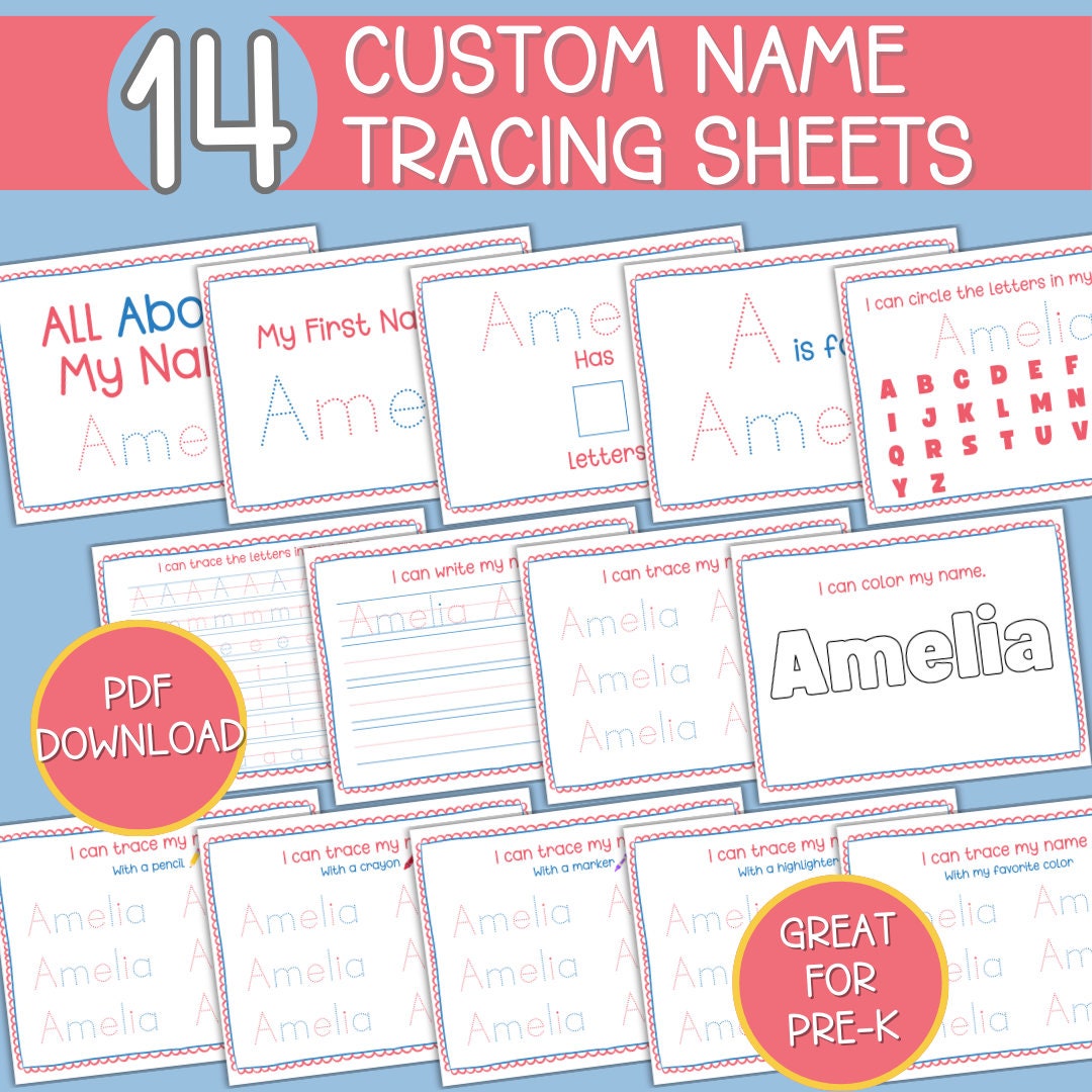 Prek Tracing Worksheet Custom Learn to Write Name Tracing Handwriting ...