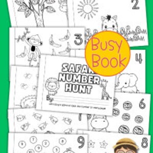 Animal Number Counting Preschool Worksheet Math Activity Number Tracing ...