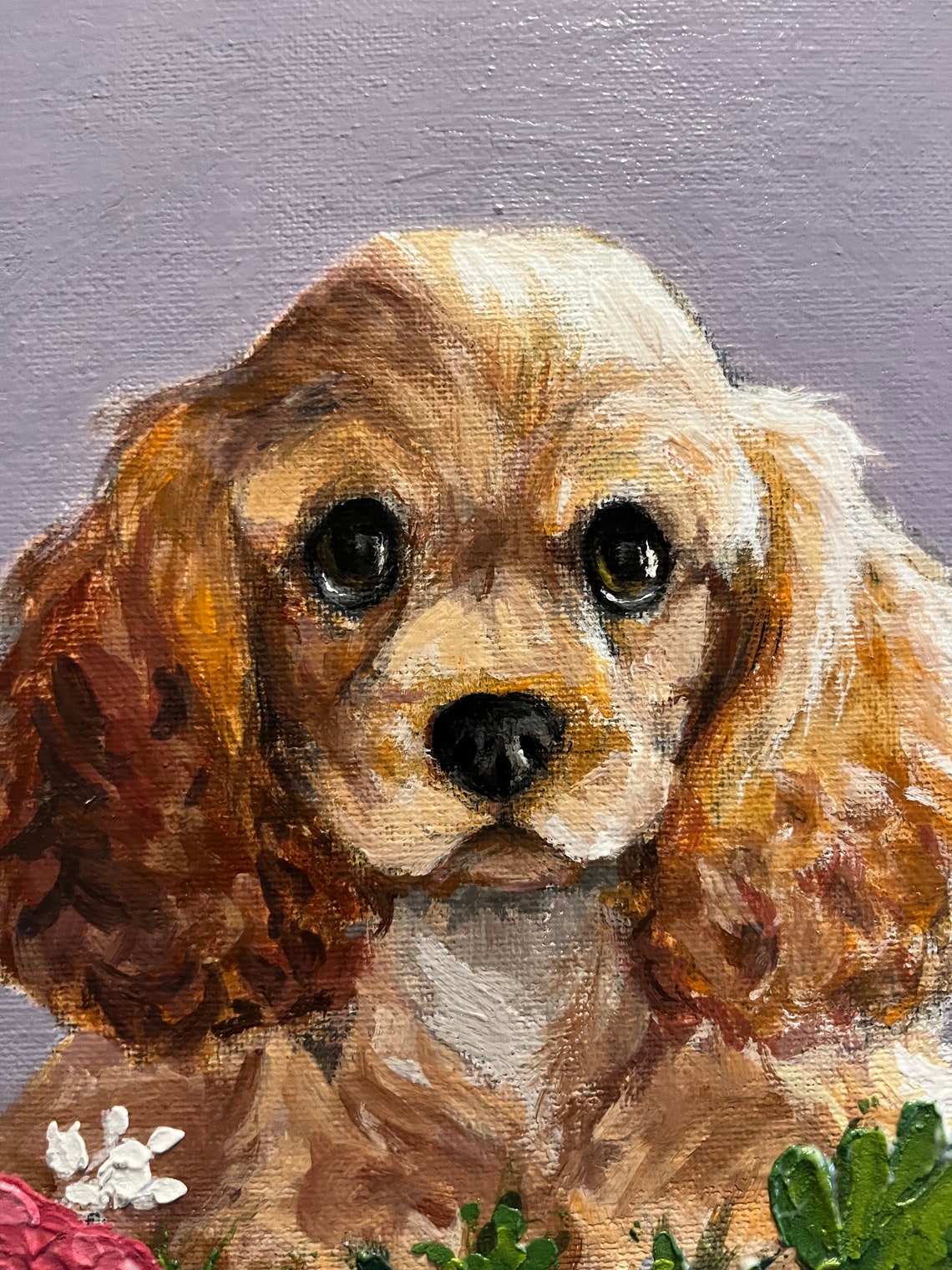 Acrylic Cocker Spaniel Puppy Painting - Etsy