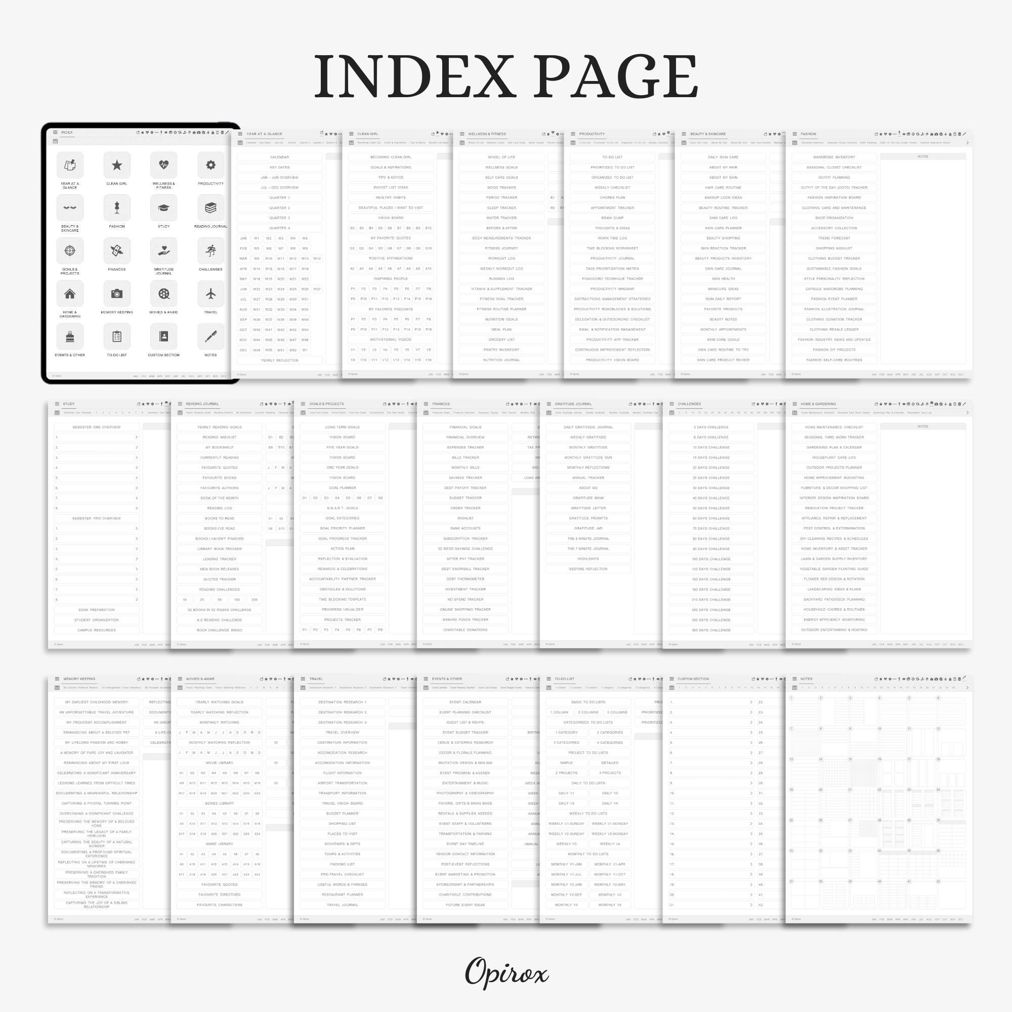 CLEAN GIRL Planner 2025 Digital Planner Goodnotes Planner Self Care ...