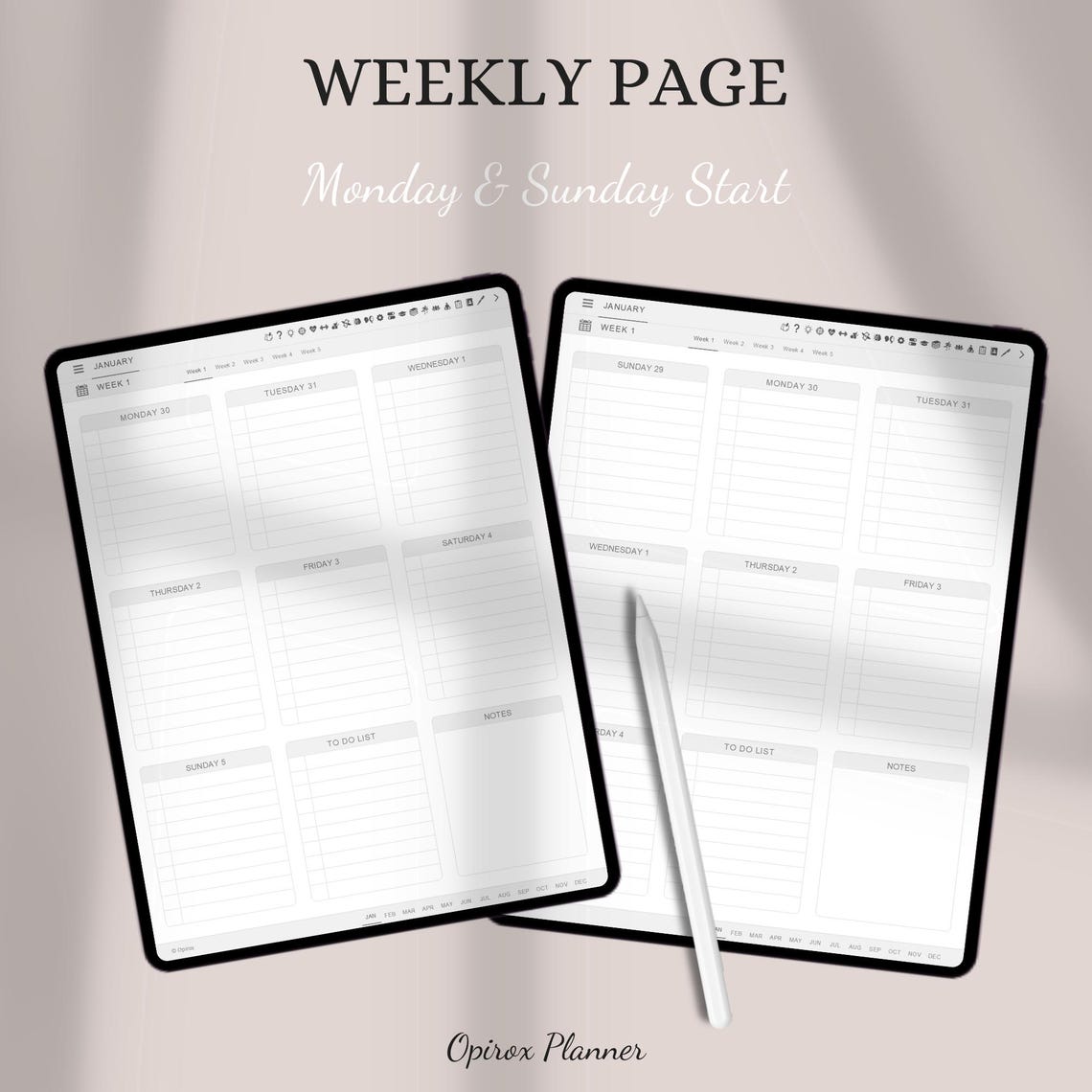 Digital Planner 2025-2030, Undated Planner, Goodnotes Planner, iPad ...