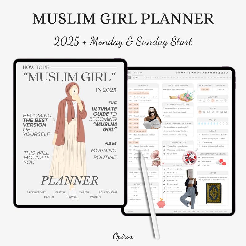 Muslim Daily Planner - Etsy