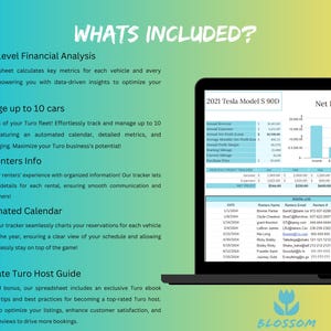Turo Spreadsheet W/ 10 Cars + a Turo Guide - Etsy