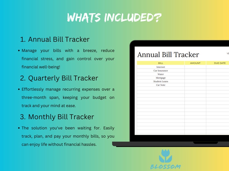 Bill Tracker Spreadsheet Finance Tracker Bill Log Google Sheets ...