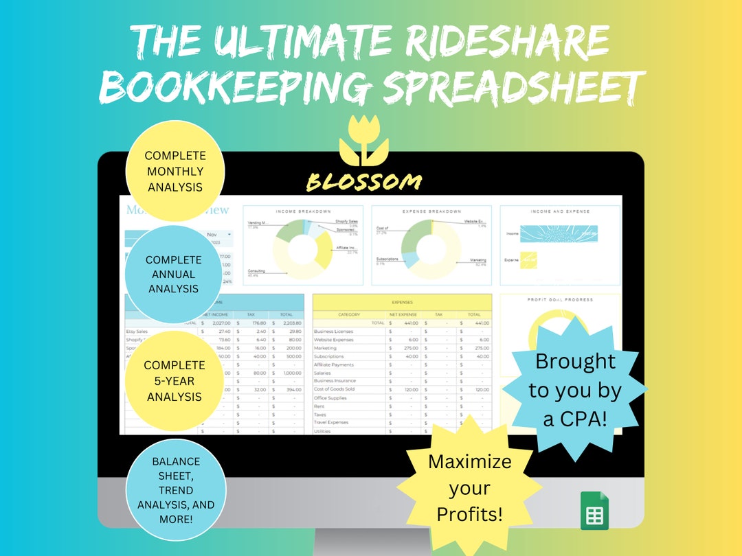Doordash Tracker / Doordash Log / Bookkeeping Template / Mileage Log ...