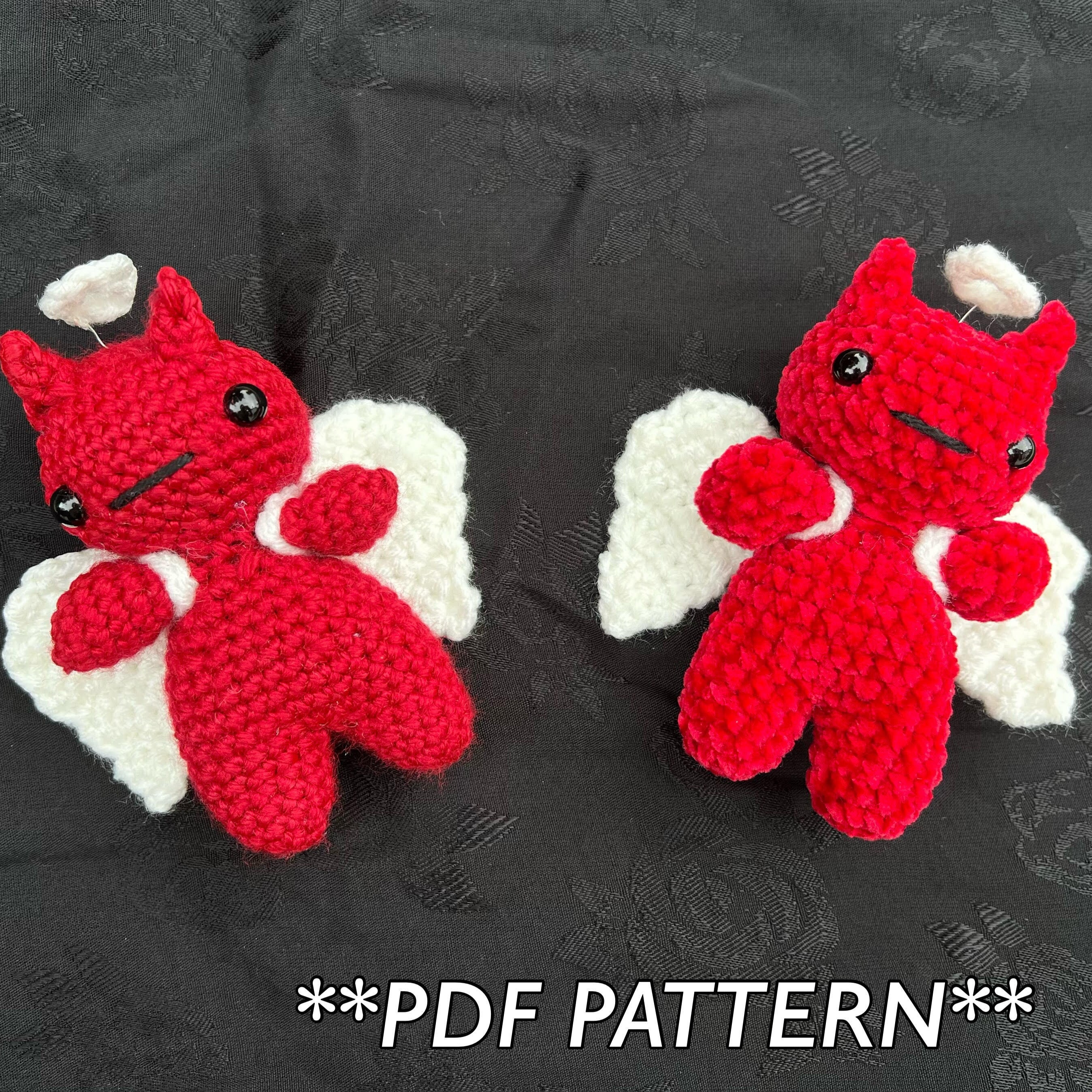 Crochet PATTERN - Devil in Angel Costume Amigurumi - Etsy