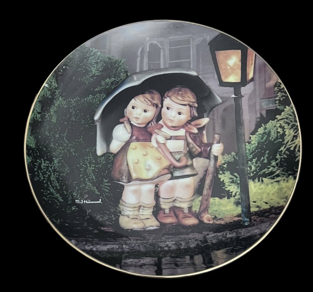 Collector Plate MJ Hummel Collectible Danbury Mint 1989 Stormy Weather ...
