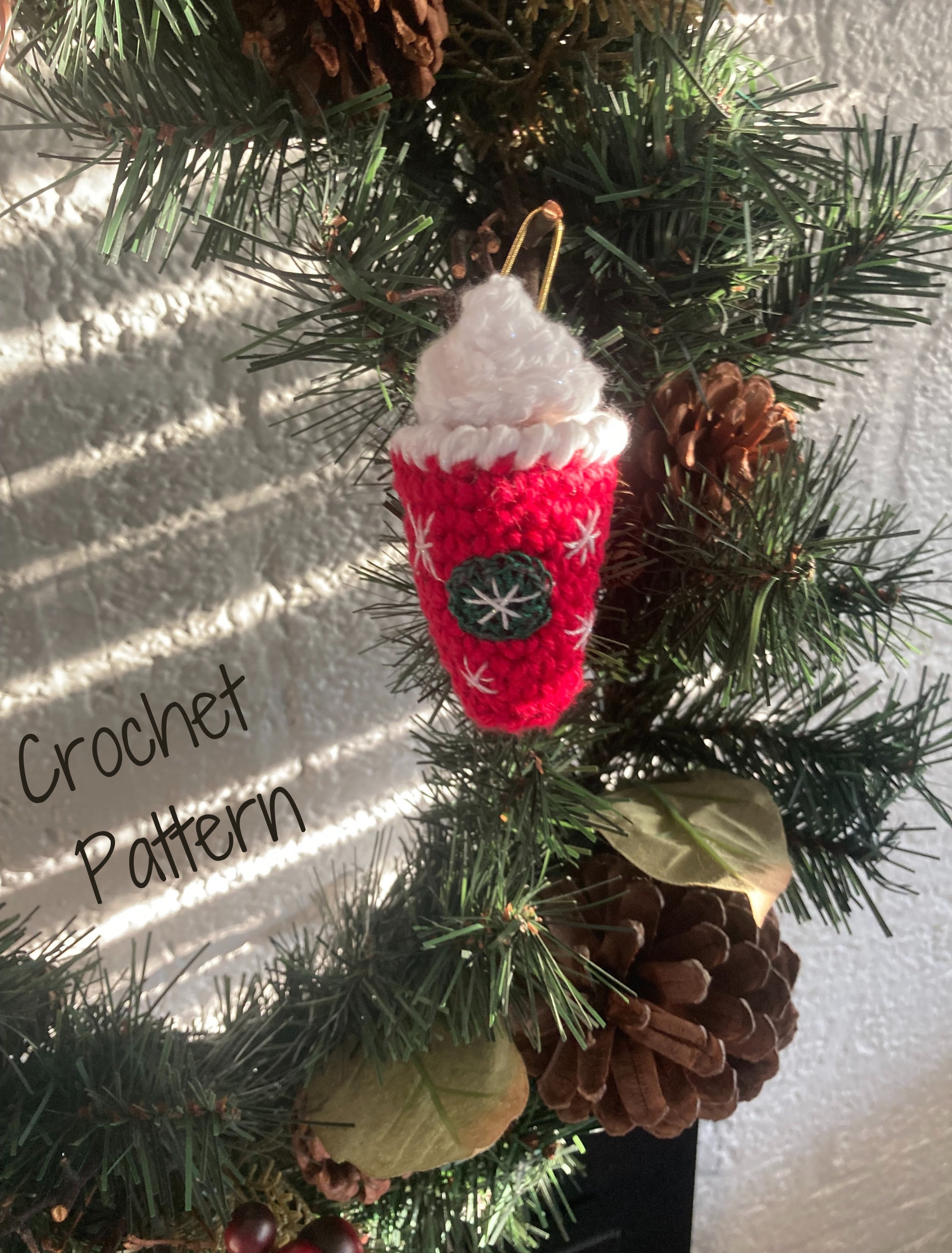 Crochet Pattern Peppermint Mocha/holiday Latte Christmas Ornament - Etsy