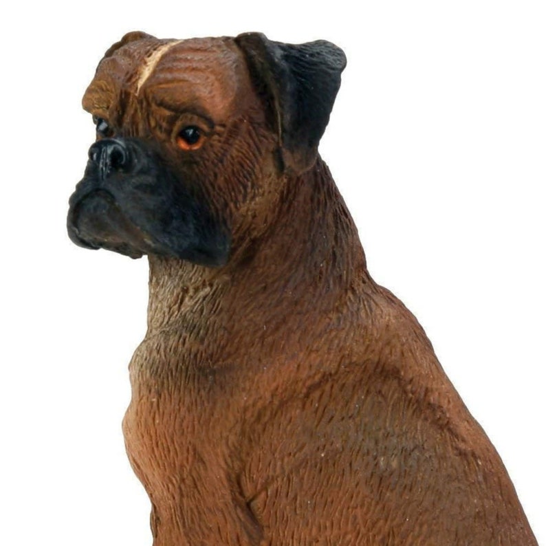 Antique Boxer Dog Collectible Statue Figurine Figure Sculpture Puppy ...