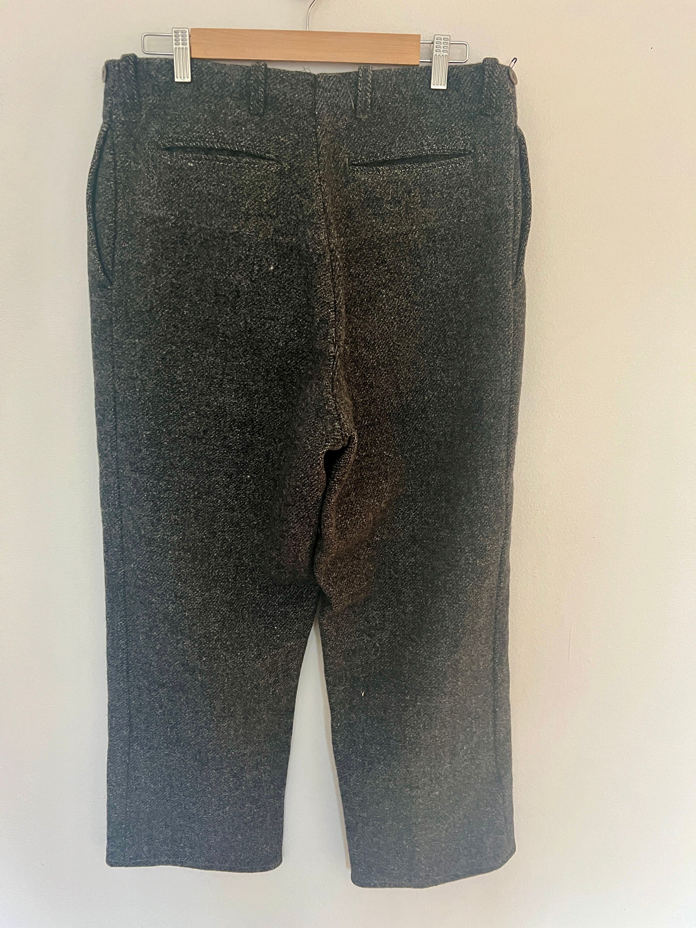Vintage Woolrich Malone Tweed Grey Heavy Wool Pants - Etsy