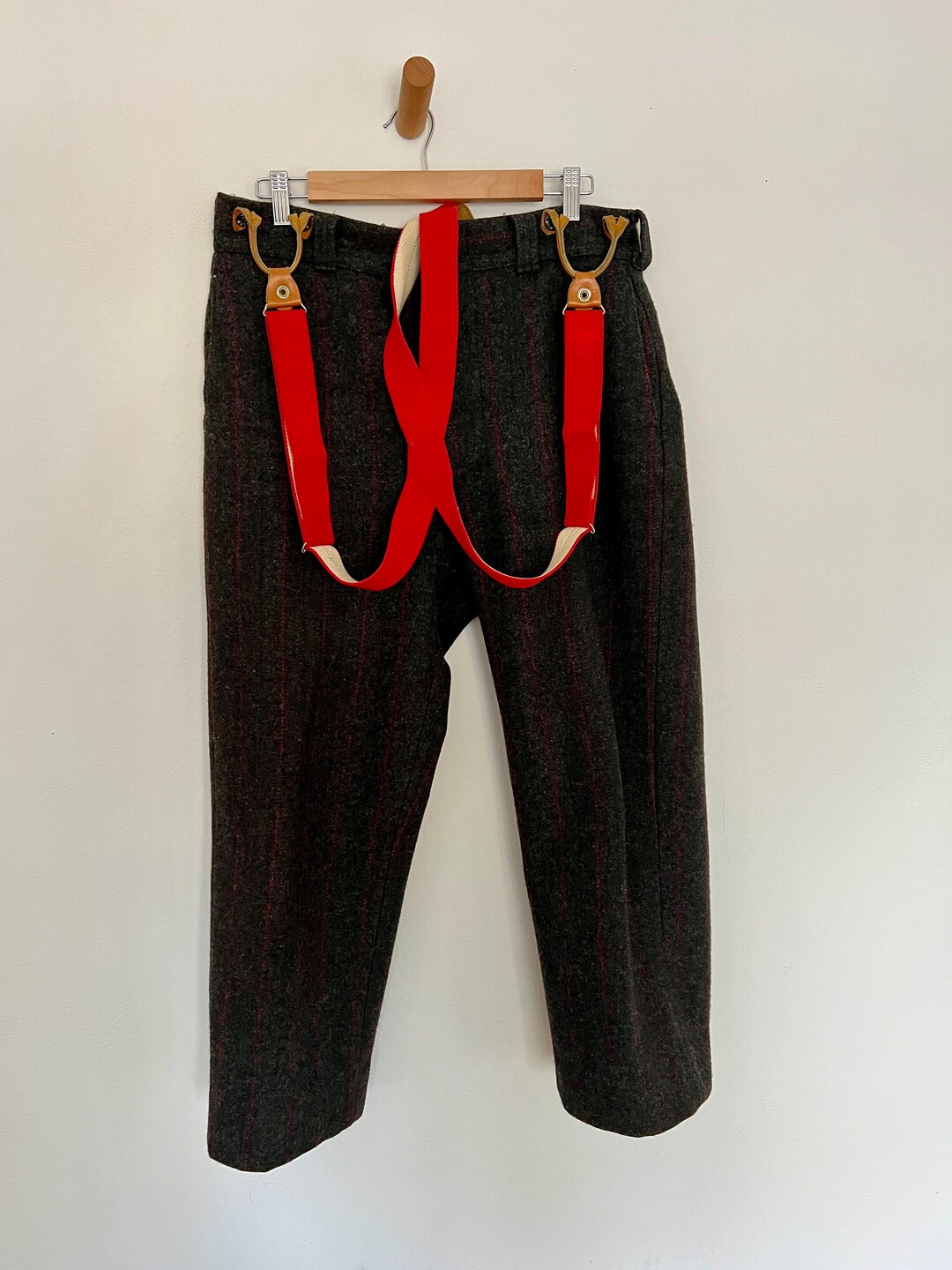 Vintage LL Bean Heavy Gray Wool Field Hunting Logger Pants W ...