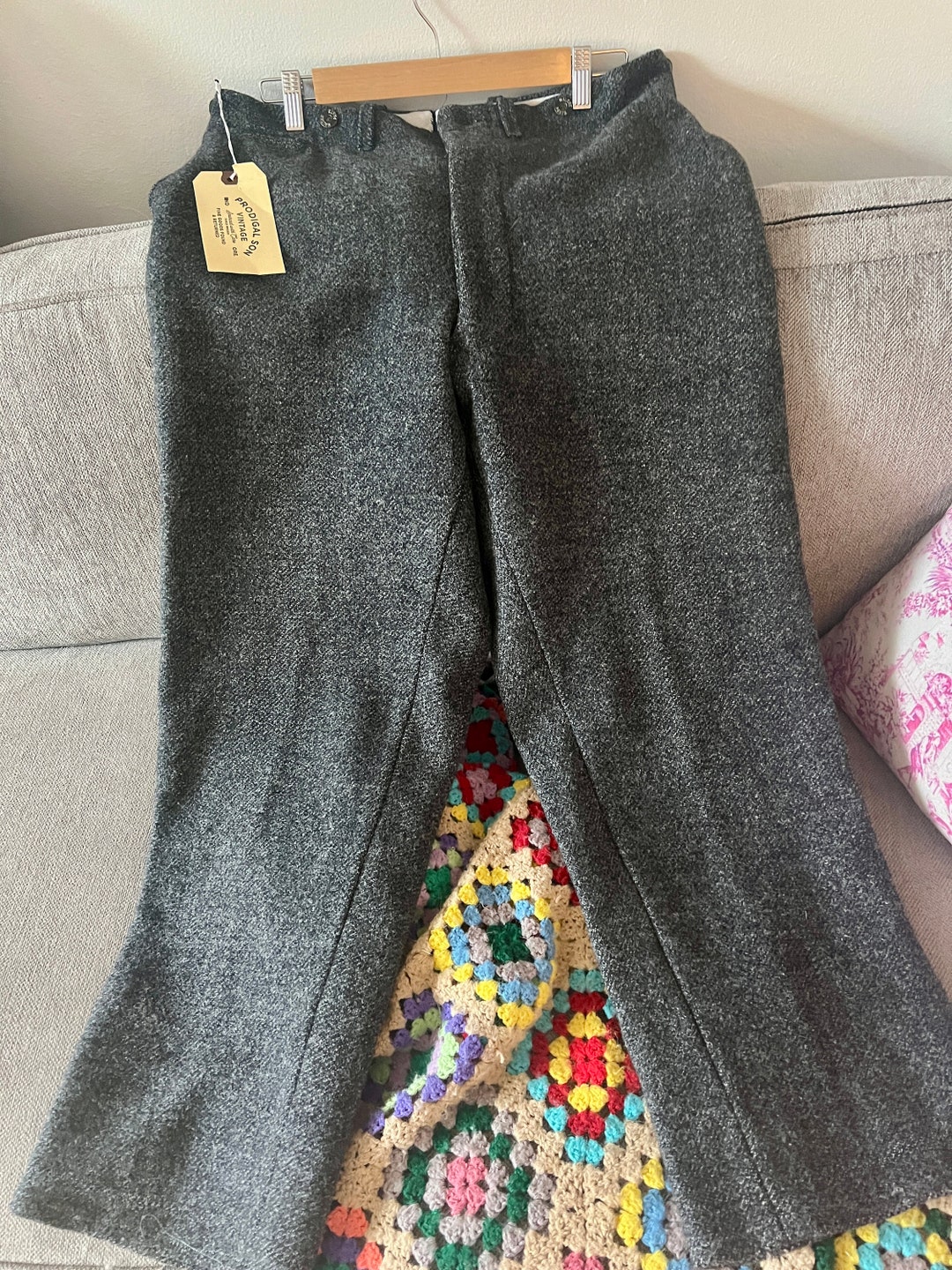 Vintage Woolrich Malone Tweed Grey Heavy Wool Pants - Etsy