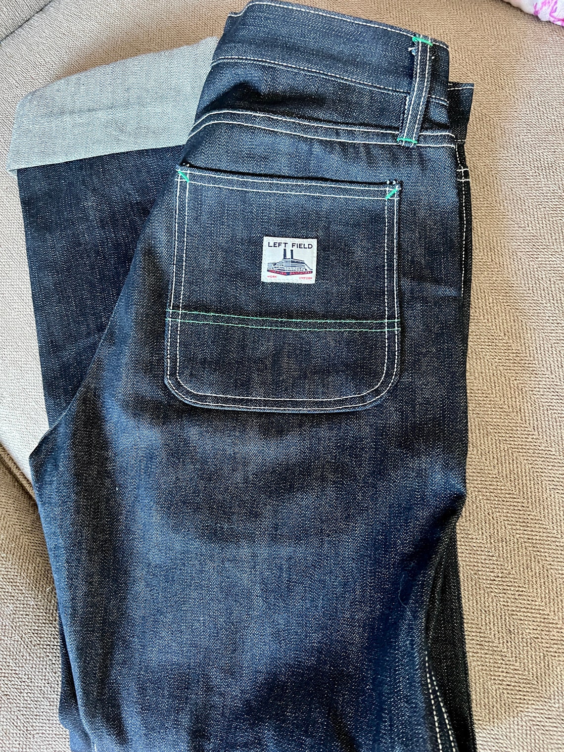 New Left Field Dark Indigo Denim Jeans 31W X 36L - Etsy