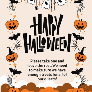 Happy Halloween | Digital Print | Take One Leave the Rest | Wall Art ...