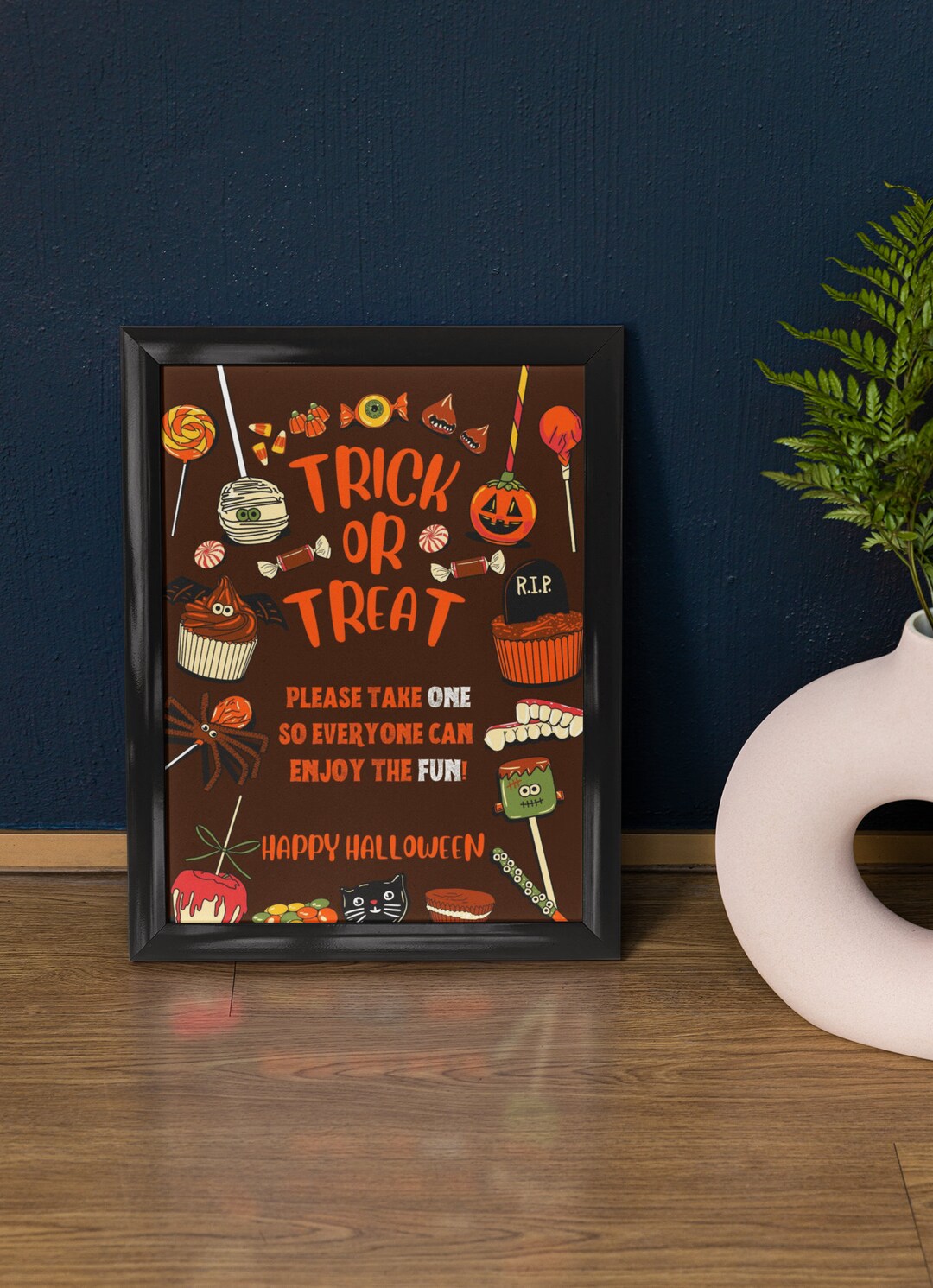 Please Take One - Enjoy the Fun Halloween Trick or Treat Printable ...