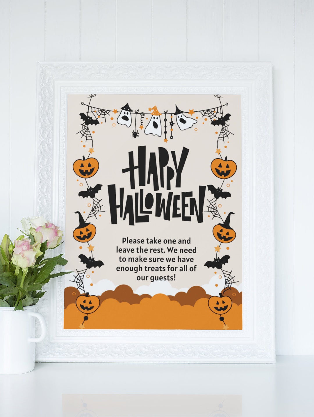 Happy Halloween | Digital Print | Take One Leave the Rest | Wall Art ...