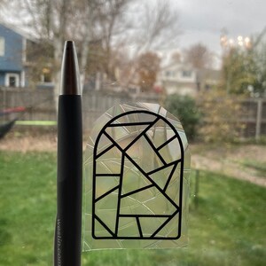 Sun Catcher With Stain Glass Decal - Etsy