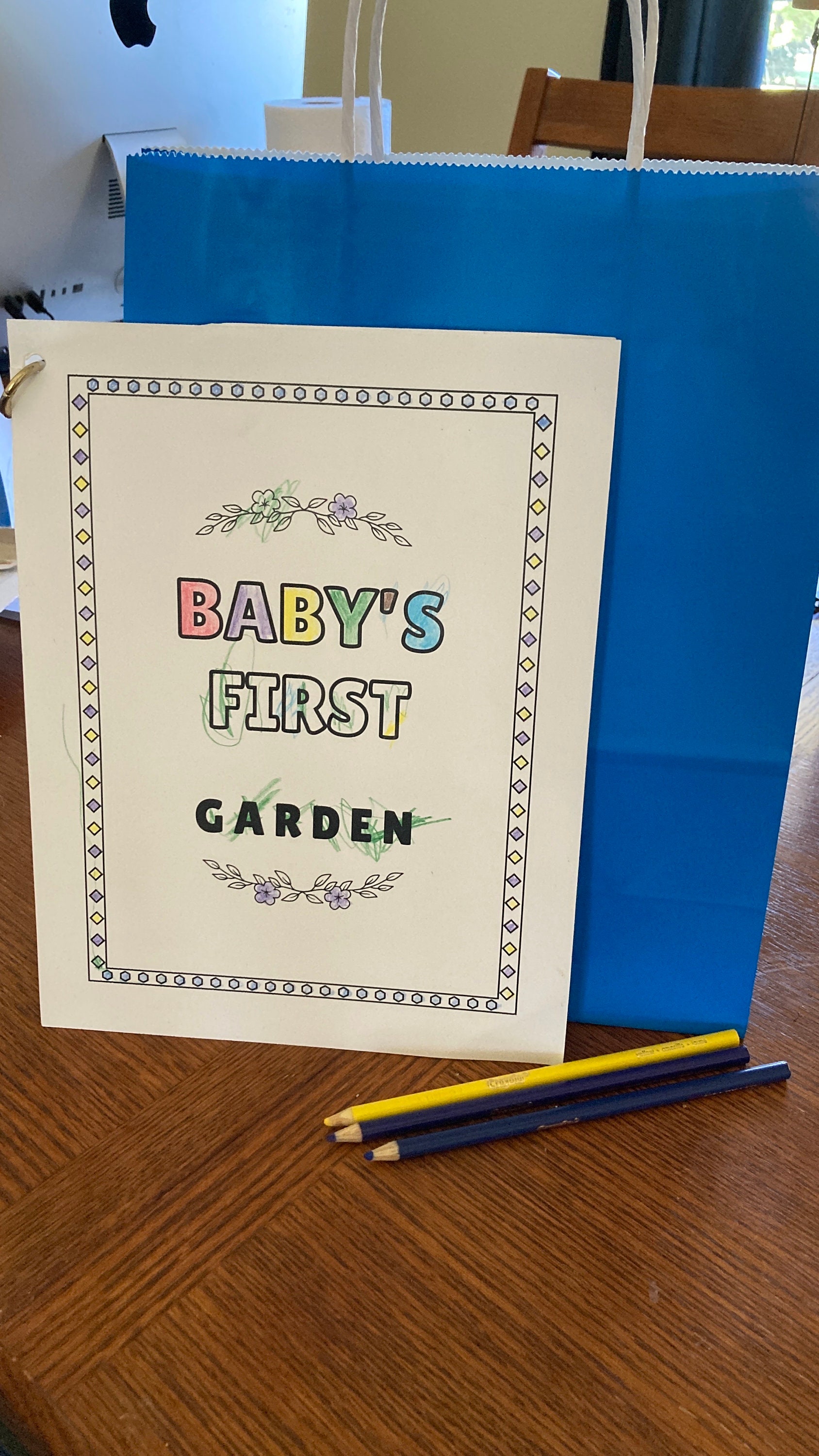 Baby Shower Coloring Book Baby Shower Activity & Game Personalized ...