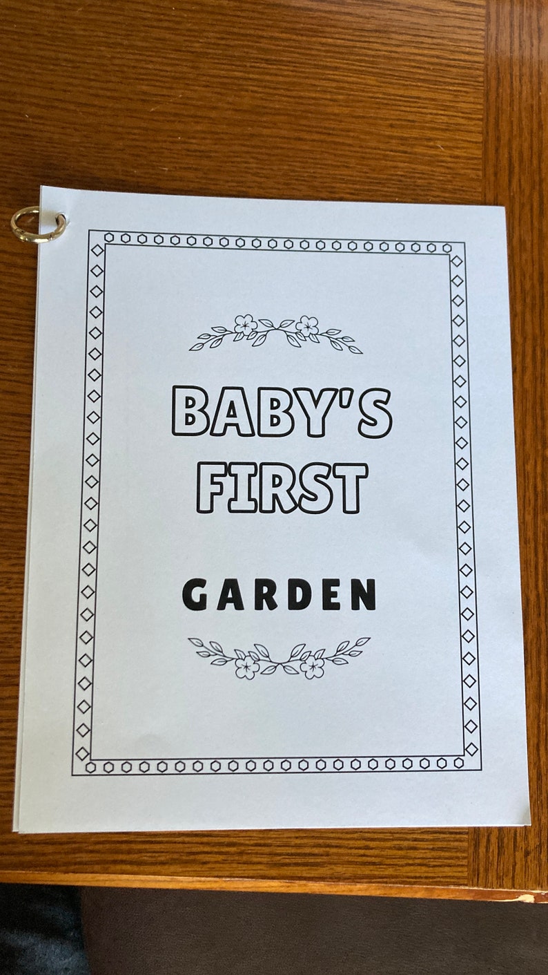 Baby Shower Coloring Book Baby Shower Activity & Game Personalized ...