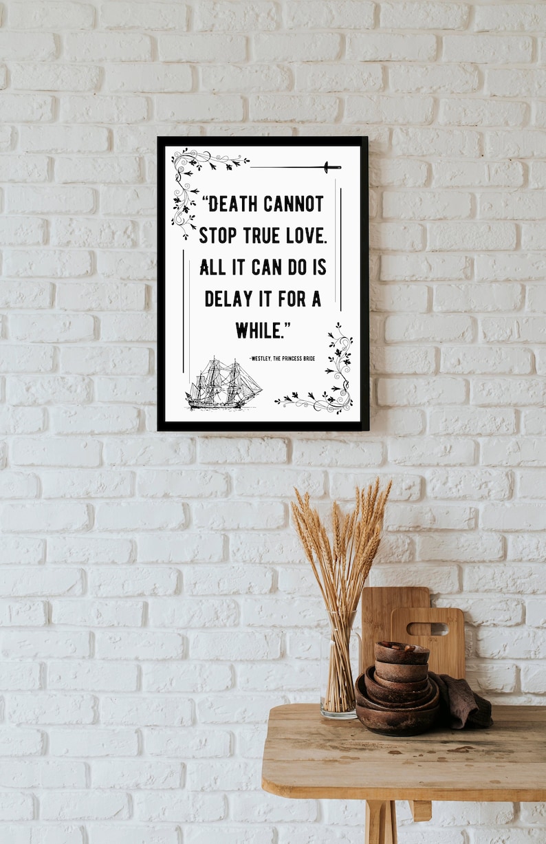 Princess Bride Westley Romantic Quote Wall Print - Etsy