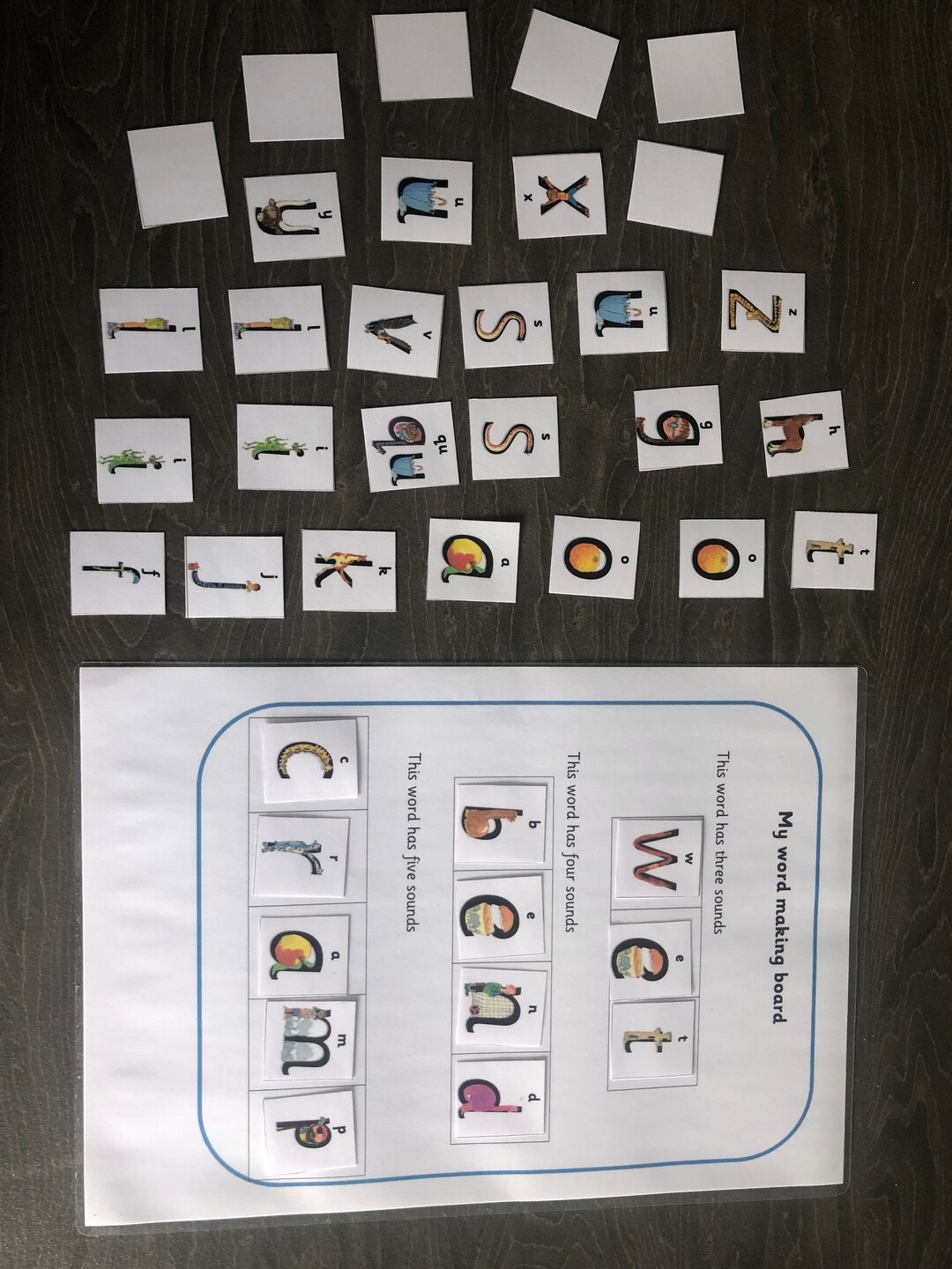 Read Write Inc Phonics Word Making Board - Etsy