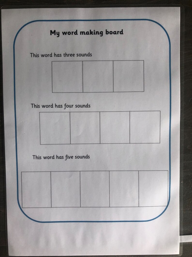 Read Write Inc Phonics Word Making Board - Etsy