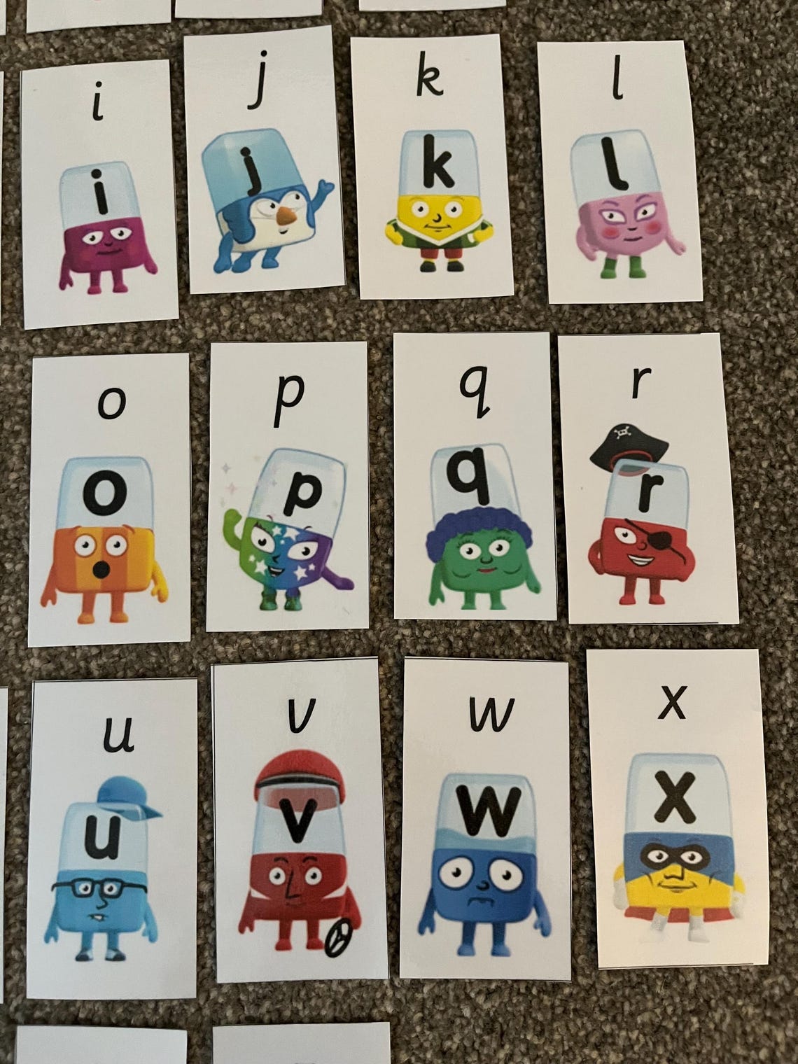 Alphablock, Numberblock and Colourblock Flashcards - Etsy