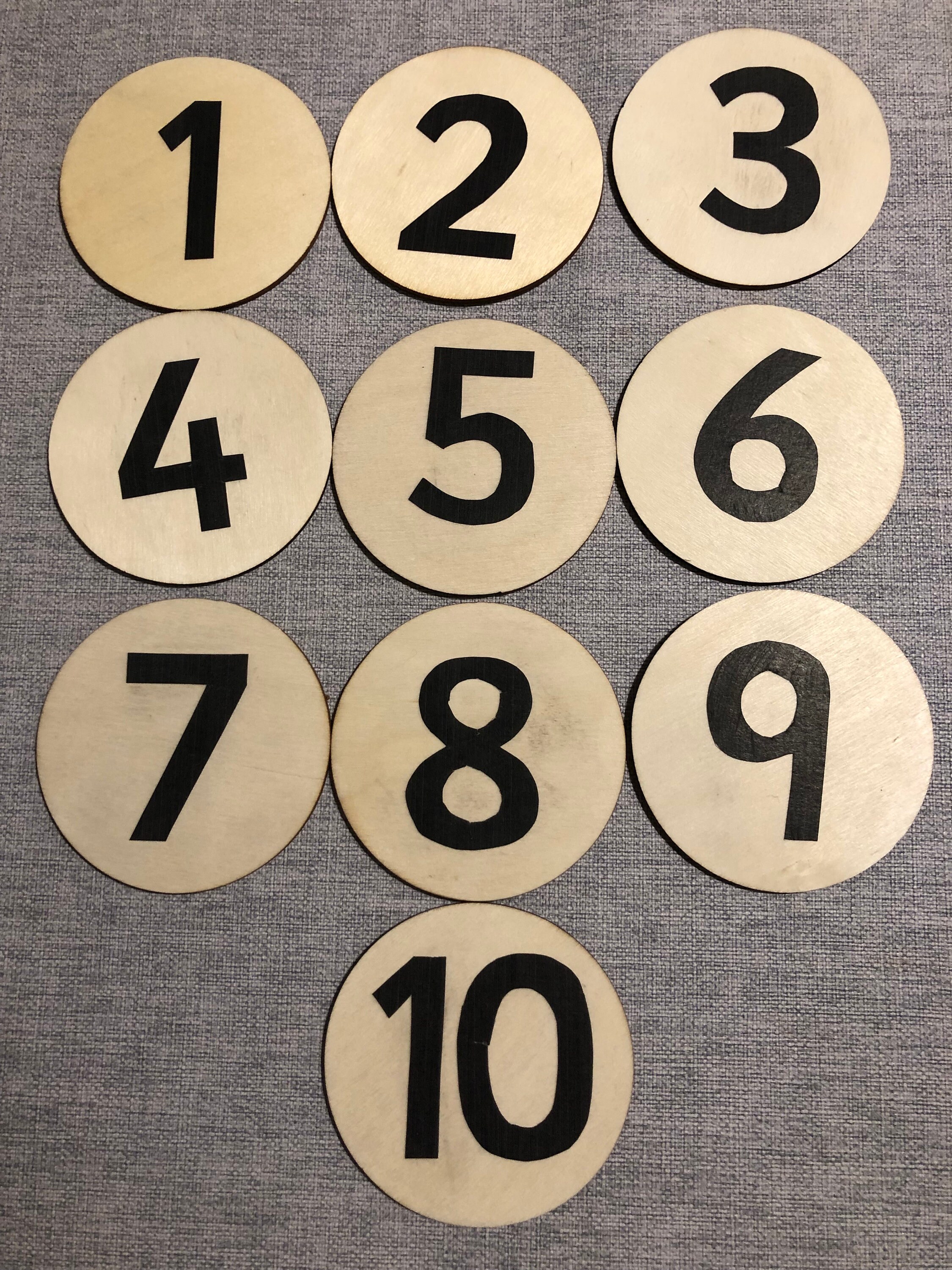 Numberblock Wood Slices 1-20 - Etsy