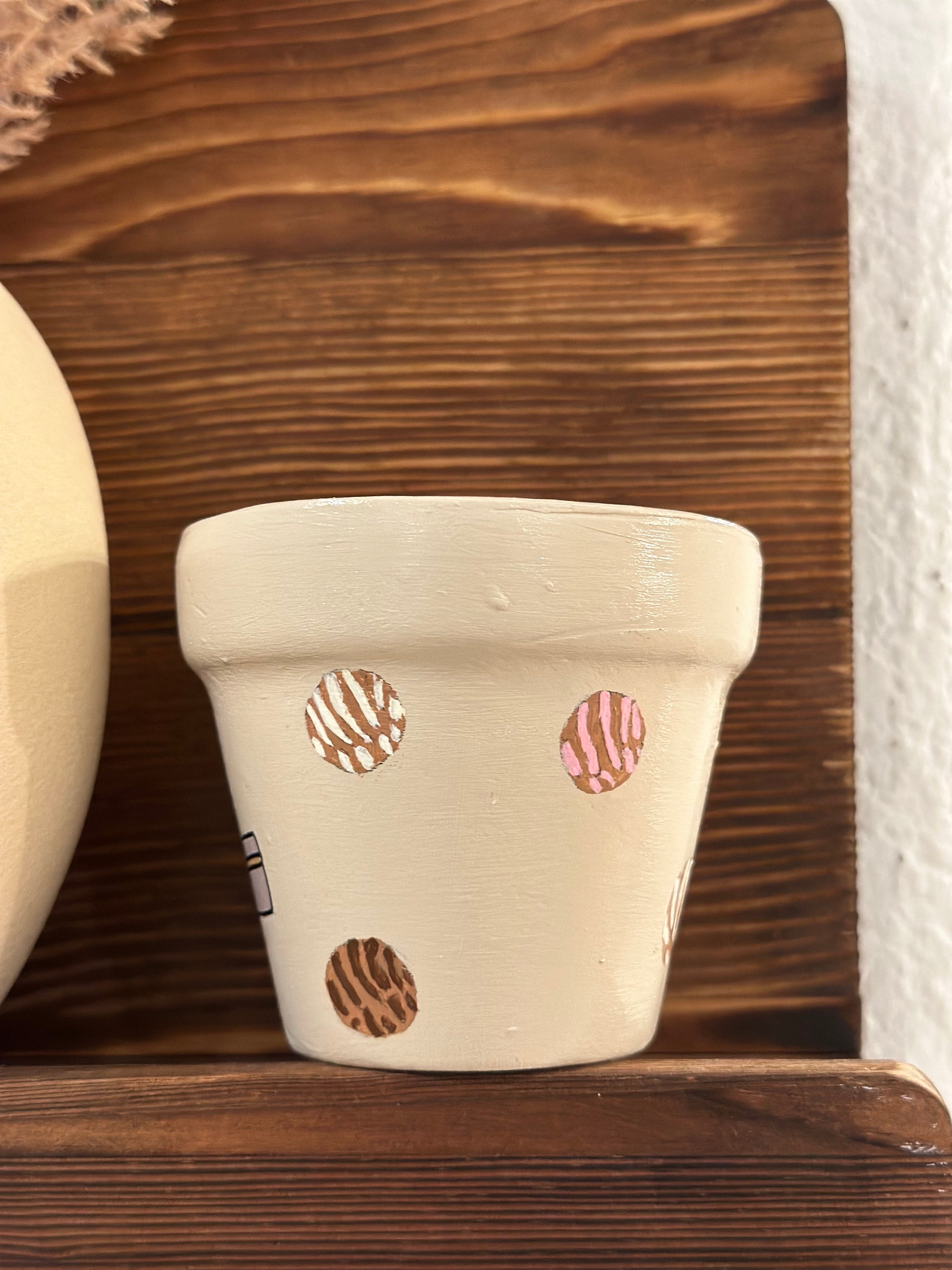 Snoopy Coffee and Concha Pot - Terracotta Clay Pot - Hand Painted ...