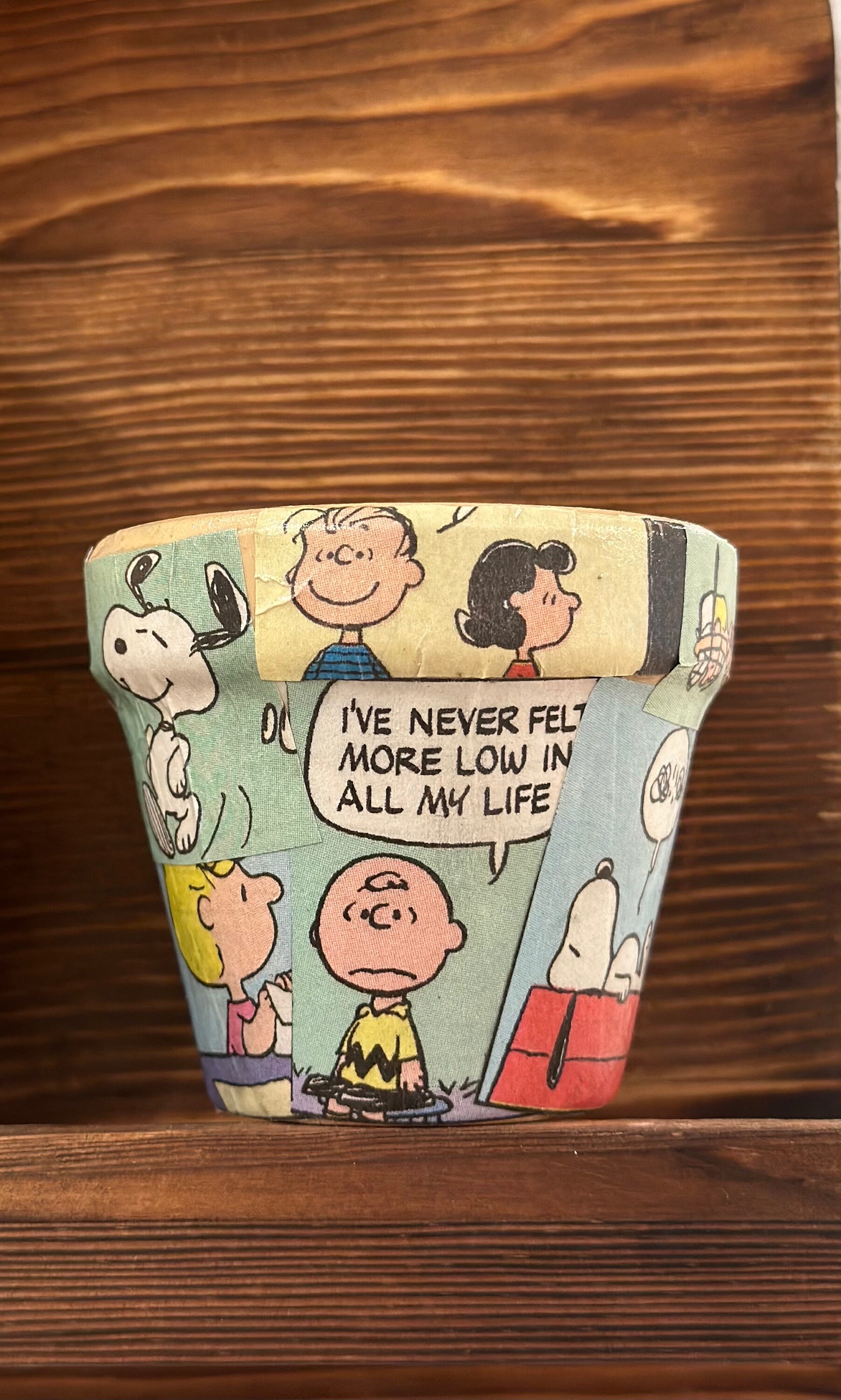 Snoopy Collage Comic Strip Pot - Etsy