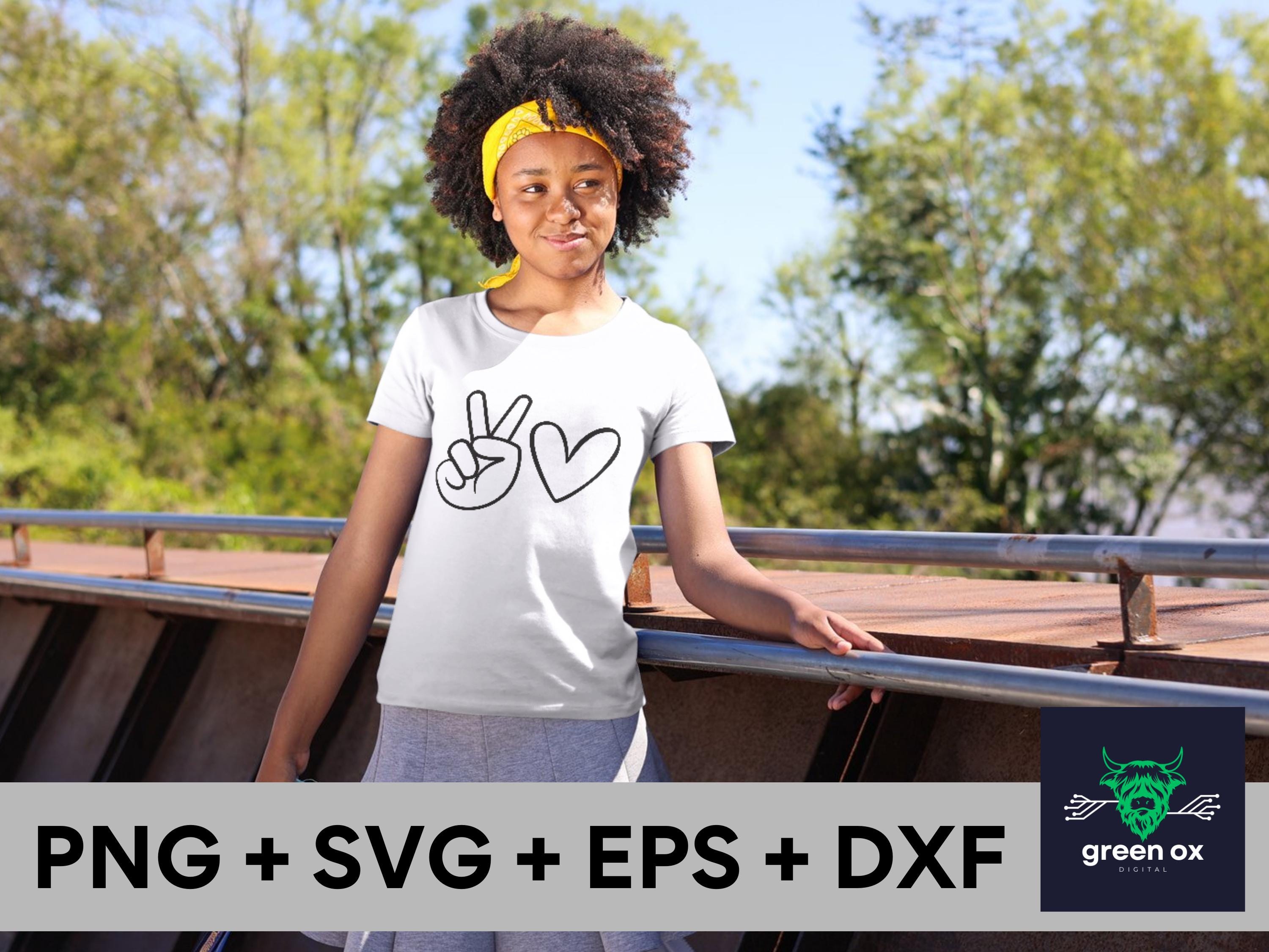 Peace and Love SVG - Instant Digital Download Svg, Png, Dxf, and Eps ...