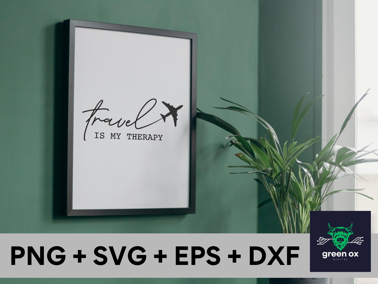 Travel is My Therapy SVG - Instant Digital Download Svg, Png, Dxf, and ...