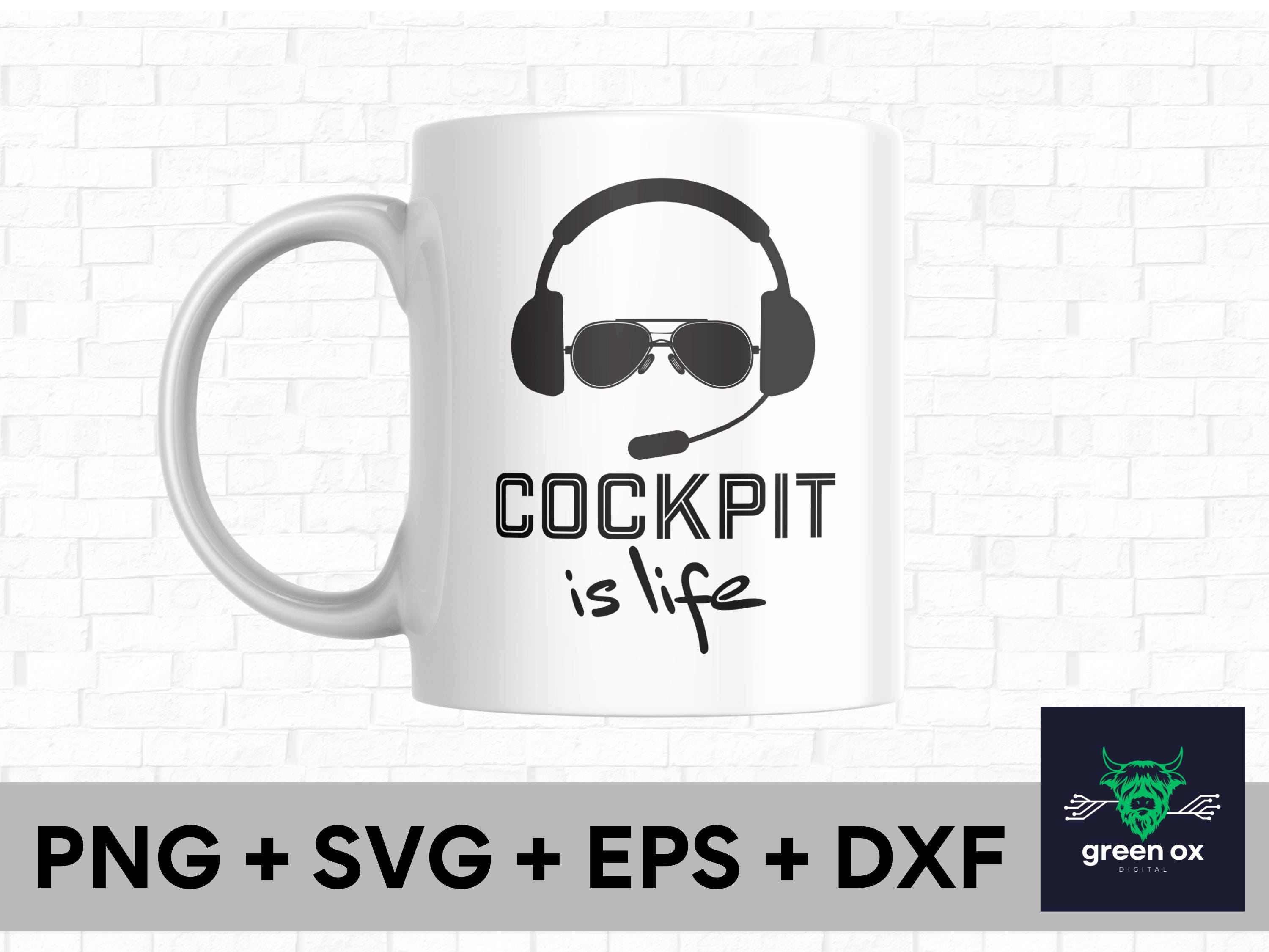 Cockpit is Life SVG - Instant Digital Download Svg, Png, Dxf, and Esp ...