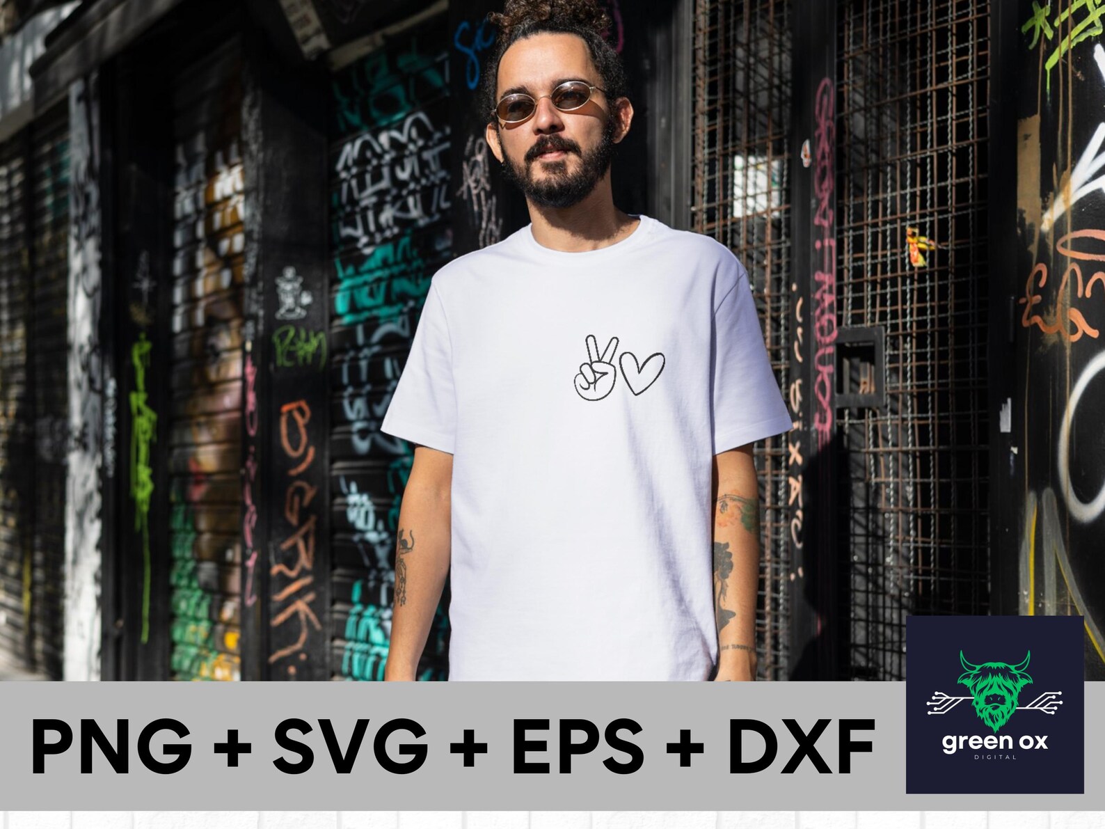 Peace and Love SVG - Instant Digital Download Svg, Png, Dxf, and Eps ...