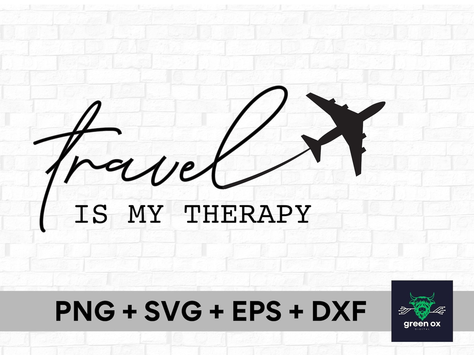 Travel is My Therapy SVG - Instant Digital Download Svg, Png, Dxf, and ...