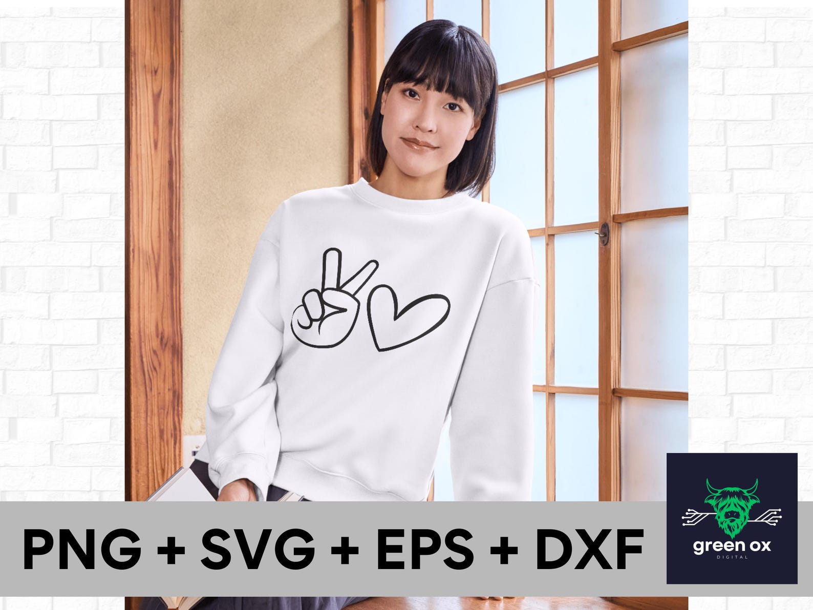 Peace and Love SVG - Instant Digital Download Svg, Png, Dxf, and Eps ...