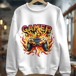 Flaming Gaming Controller Png, Urban Sublimation Design, Printable Gift ...