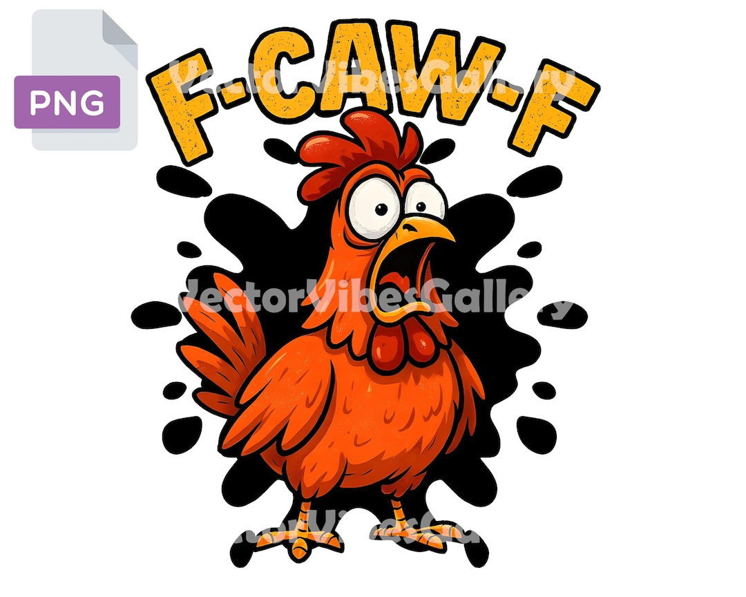 F-Caw-F poulet PNG, Clipart Meme coq qui crie, Art numérique drôle de ...