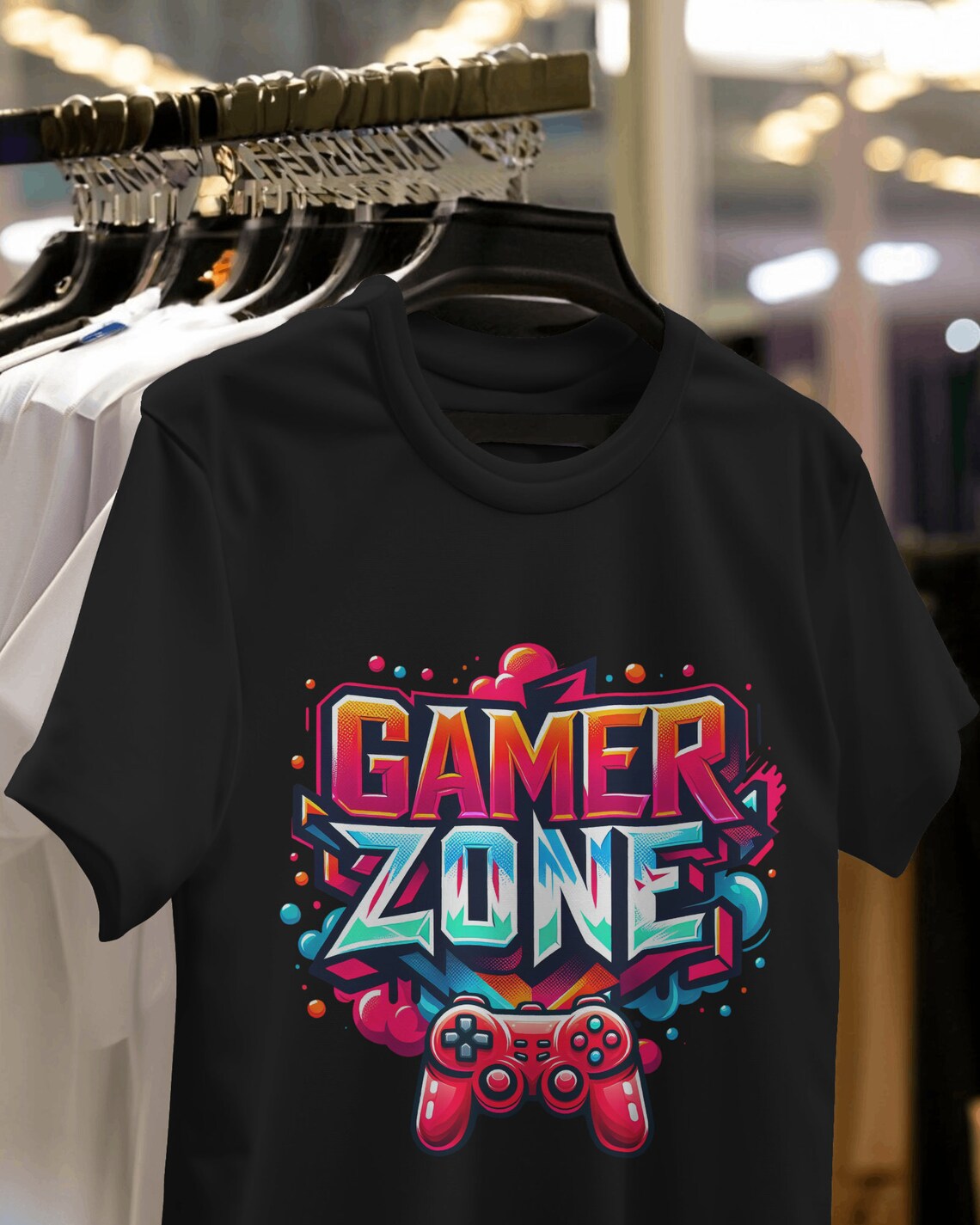 Gamer Zone Png, Gaming Sublimation Design, Game Room Decor, Colorful ...
