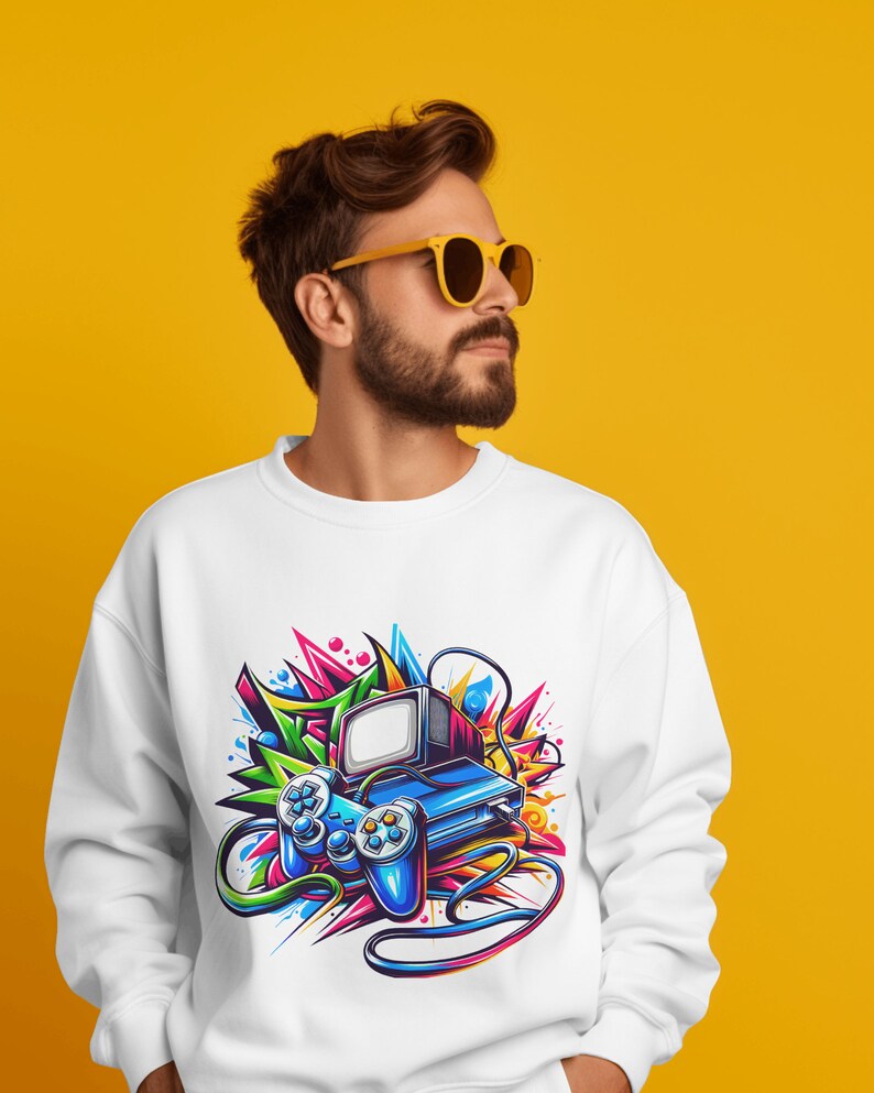 Gaming Console PNG, Graffiti Sublimation Design (digital Download ...