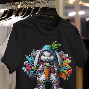 Colorful Graffiti Bunny Png, Urban Sublimation Design, Graffiti Clipart ...