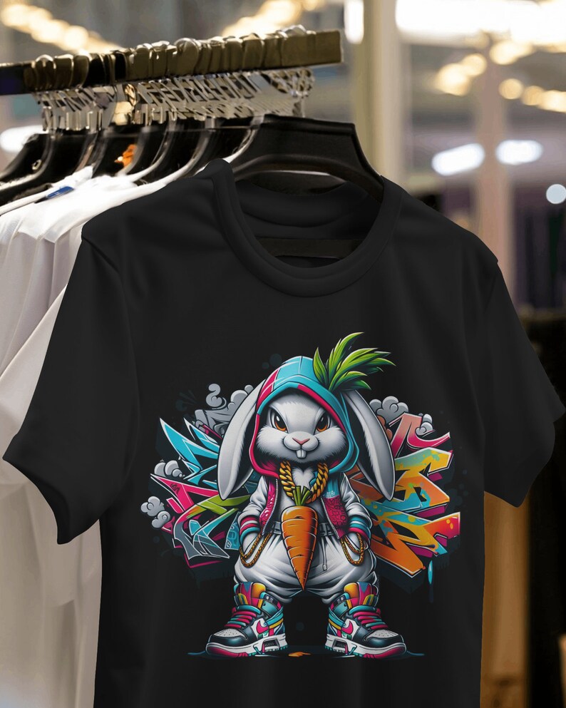 Colorful Graffiti Bunny Png, Urban Sublimation Design, Graffiti Clipart ...