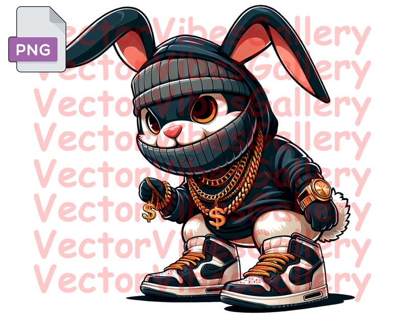 Gangster Bunny Png, Rapper, Ski Mask, Hip Hop, Digital Art, Urban ...